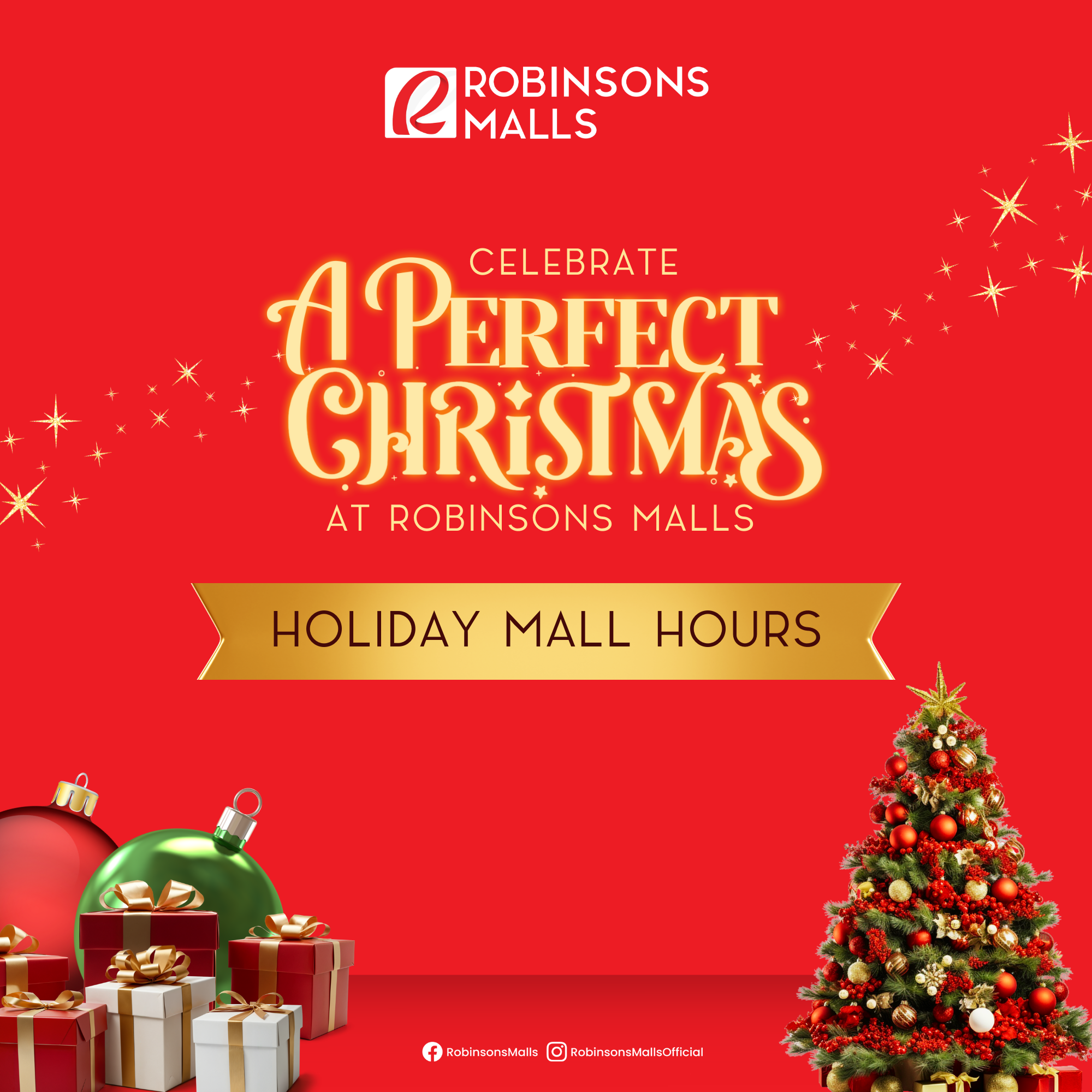 Holiday Mall Hours 2024 | Robinsons Malls